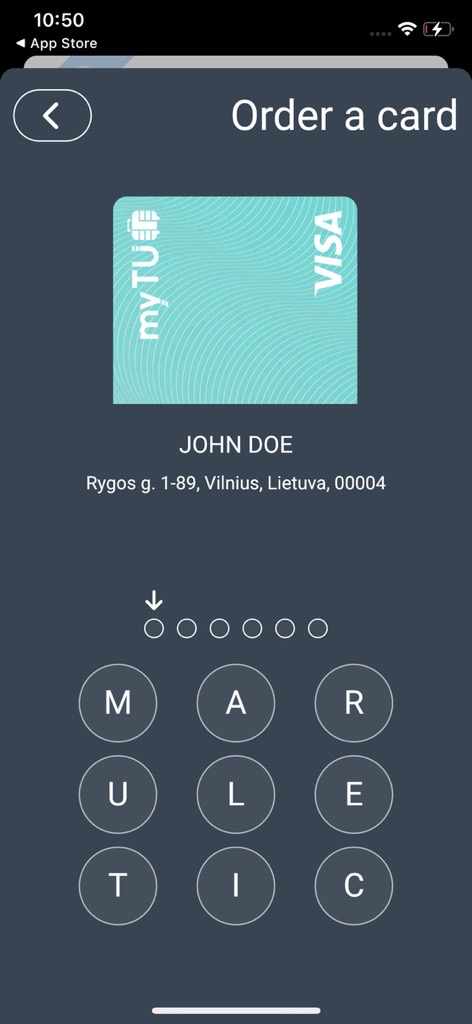 How to order a payment card? – myTU: Help Centre